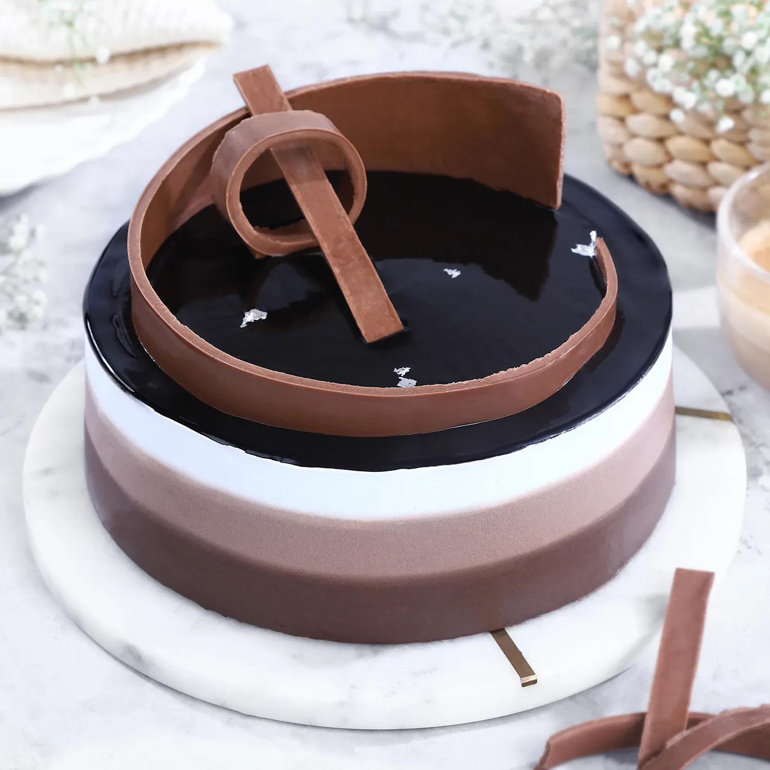Chocolate Trio Cream Cake